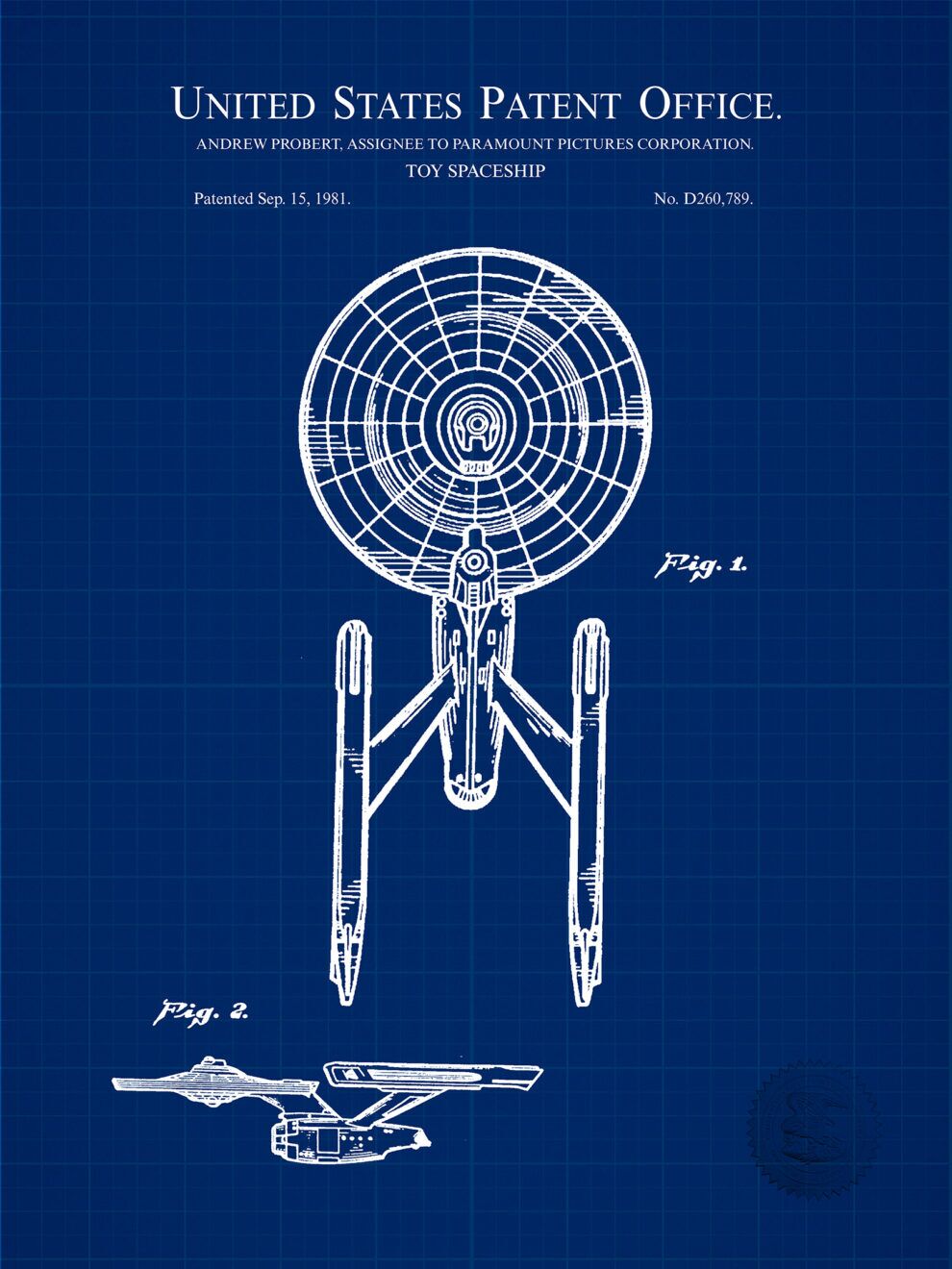 Iconic Starship Designs | Prints of Paramount Patents