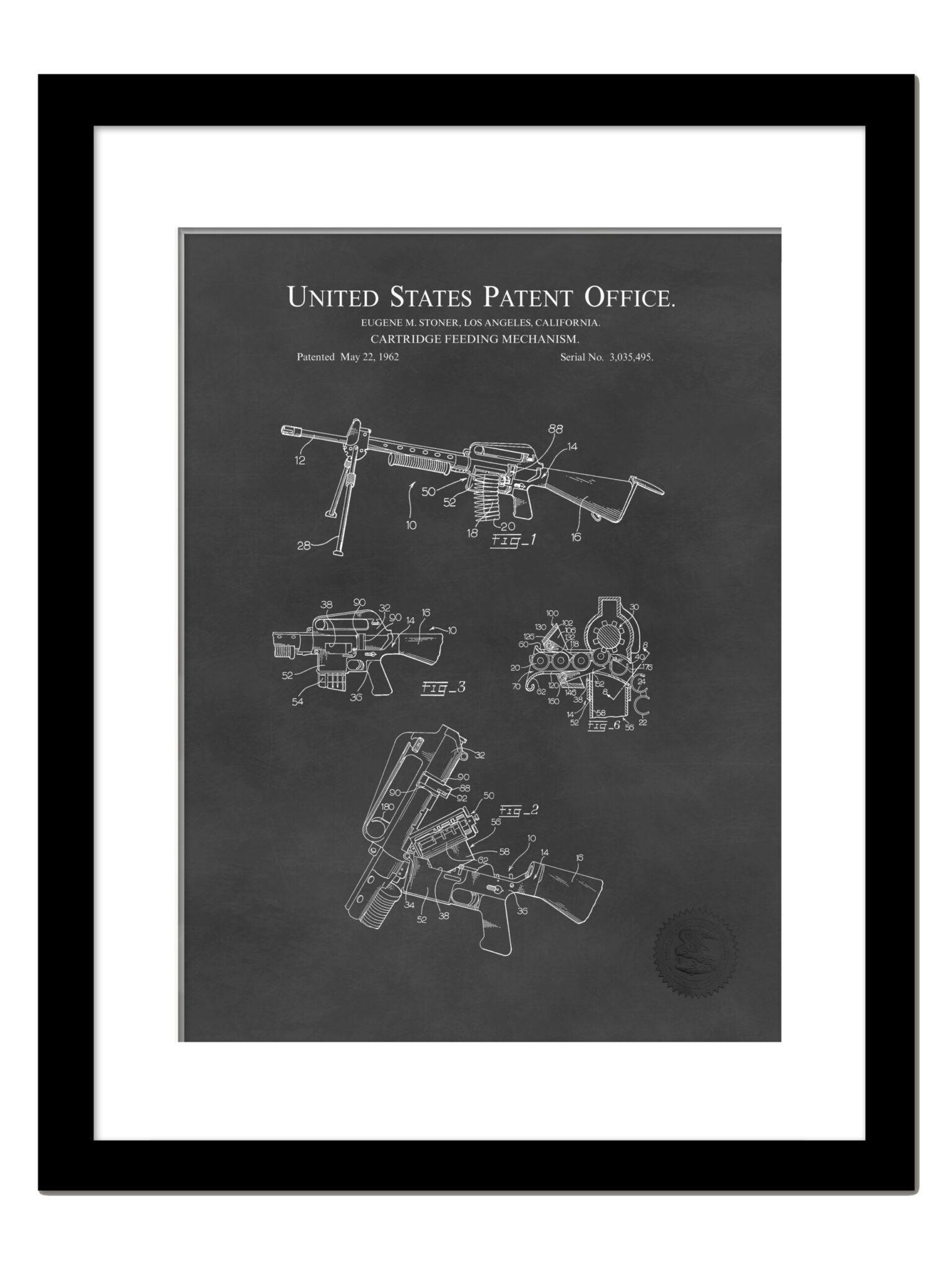 AR-10 Rifle Print | 1958 Patent